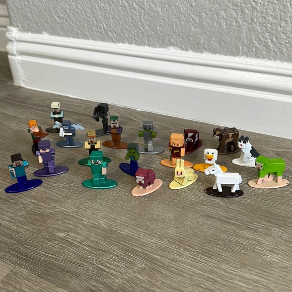Toys | Minecraft Toys Diecast Metal Collectible Figurine 2 Pack ...
